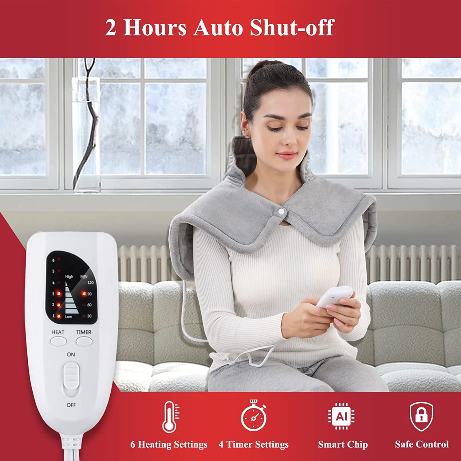 Shoulder & Neck Heating Pad - Jackery Best Solar Generators